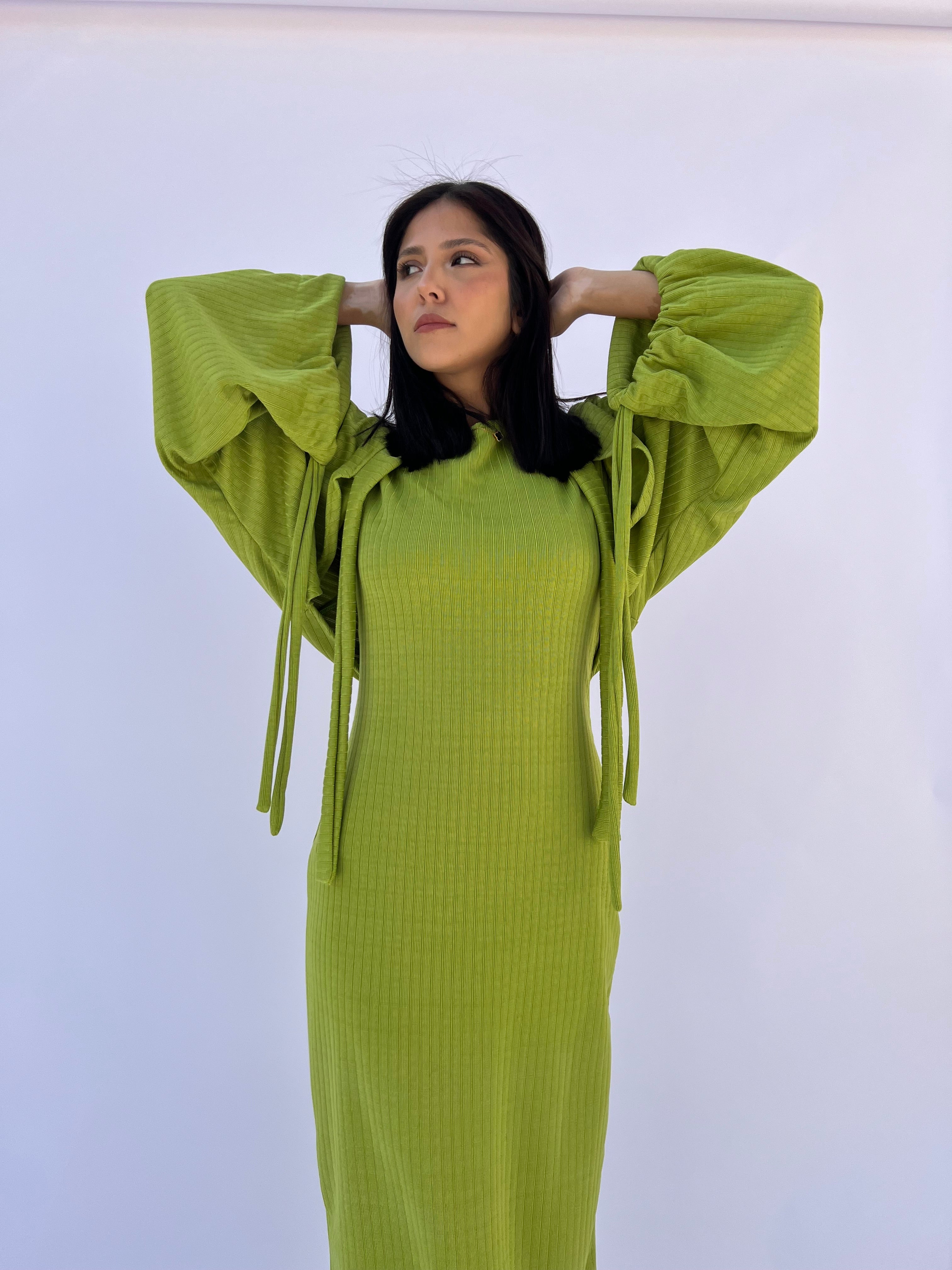 Lime Green Lilly Bloom Dress Set